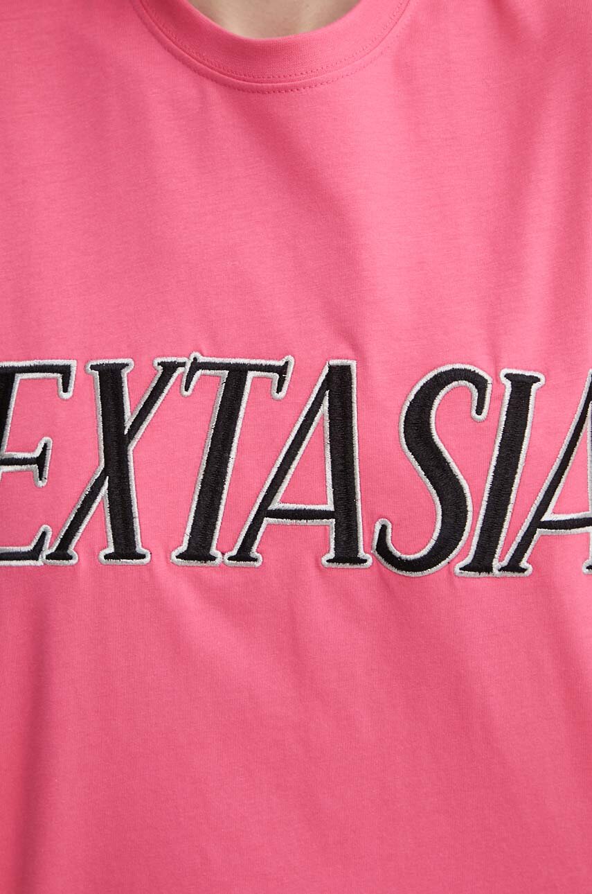 Vertere Berlin T Shirt Bawełniany Kolor Różowy Z Aplikacją Ver T234
