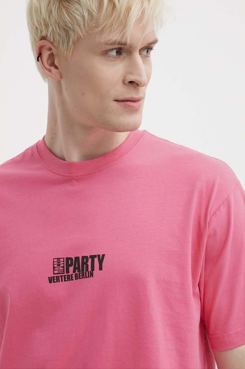 Vertere Berlin T Shirt Bawełniany Kolor Różowy Z Nadrukiem Ver T220