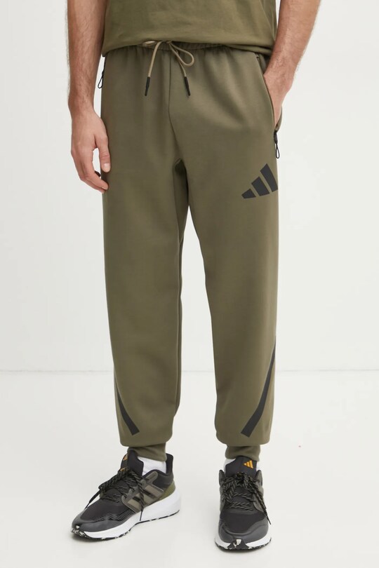 adidas spodnie dresowe Z.N.E. kolor zielony z nadrukiem JC7915 ...