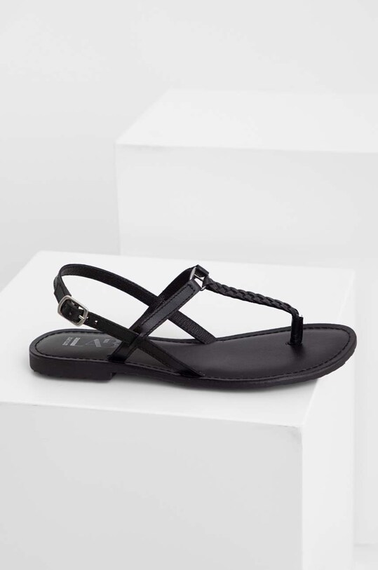 Kožené sandále Answear Lab dámske, čierna farba | ANSWEAR.sk