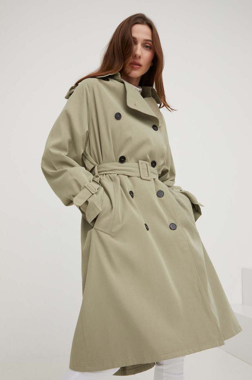 Baloner Answear Lab za žene, boja: zelena, za prijelazno razdoblje ...