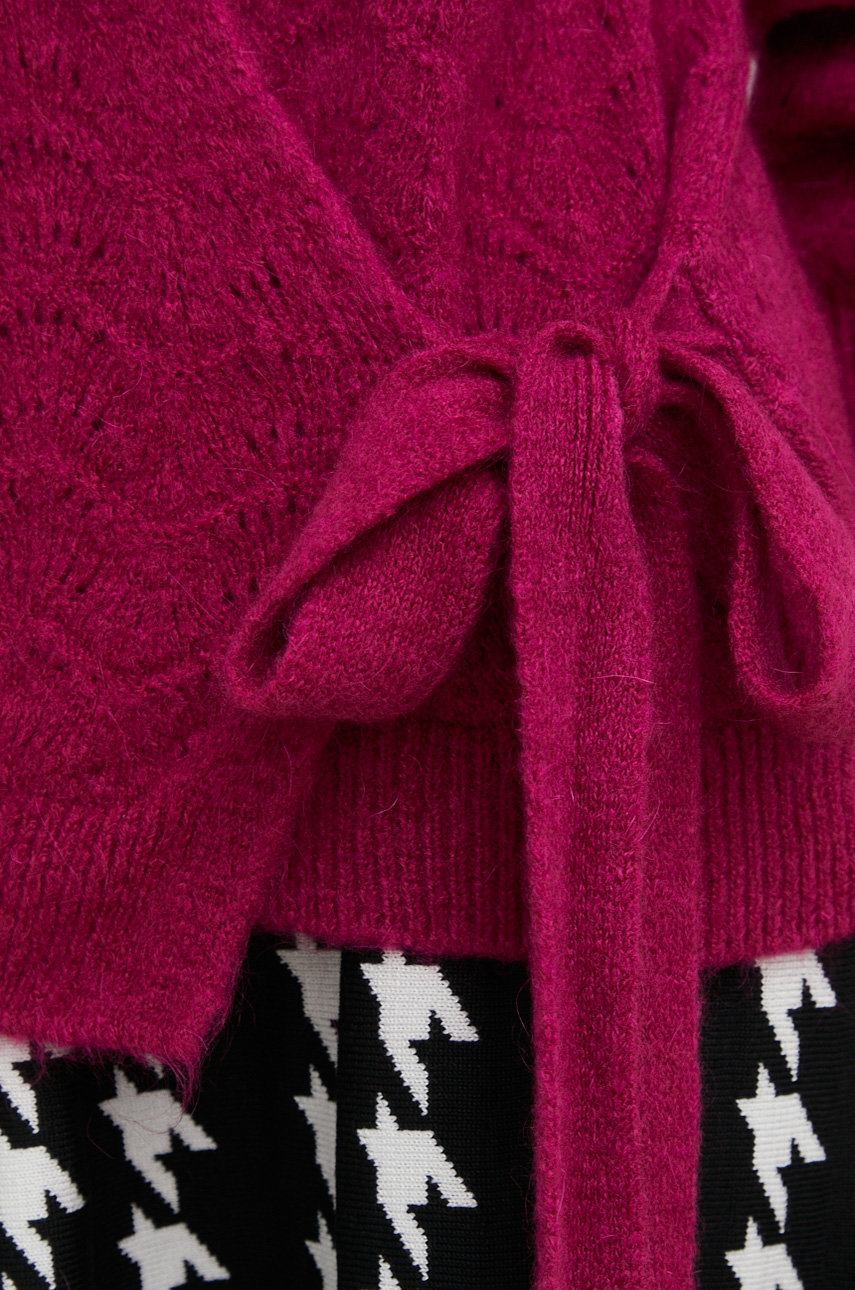 Answear Lab cardigan de lana femei, culoarea roz, light | ANSWEAR.ro