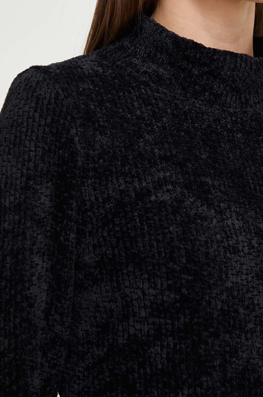 Pulover Answear Lab za žene, boja: crna, lagani, s poludolčevitom | ANSWEAR.hr