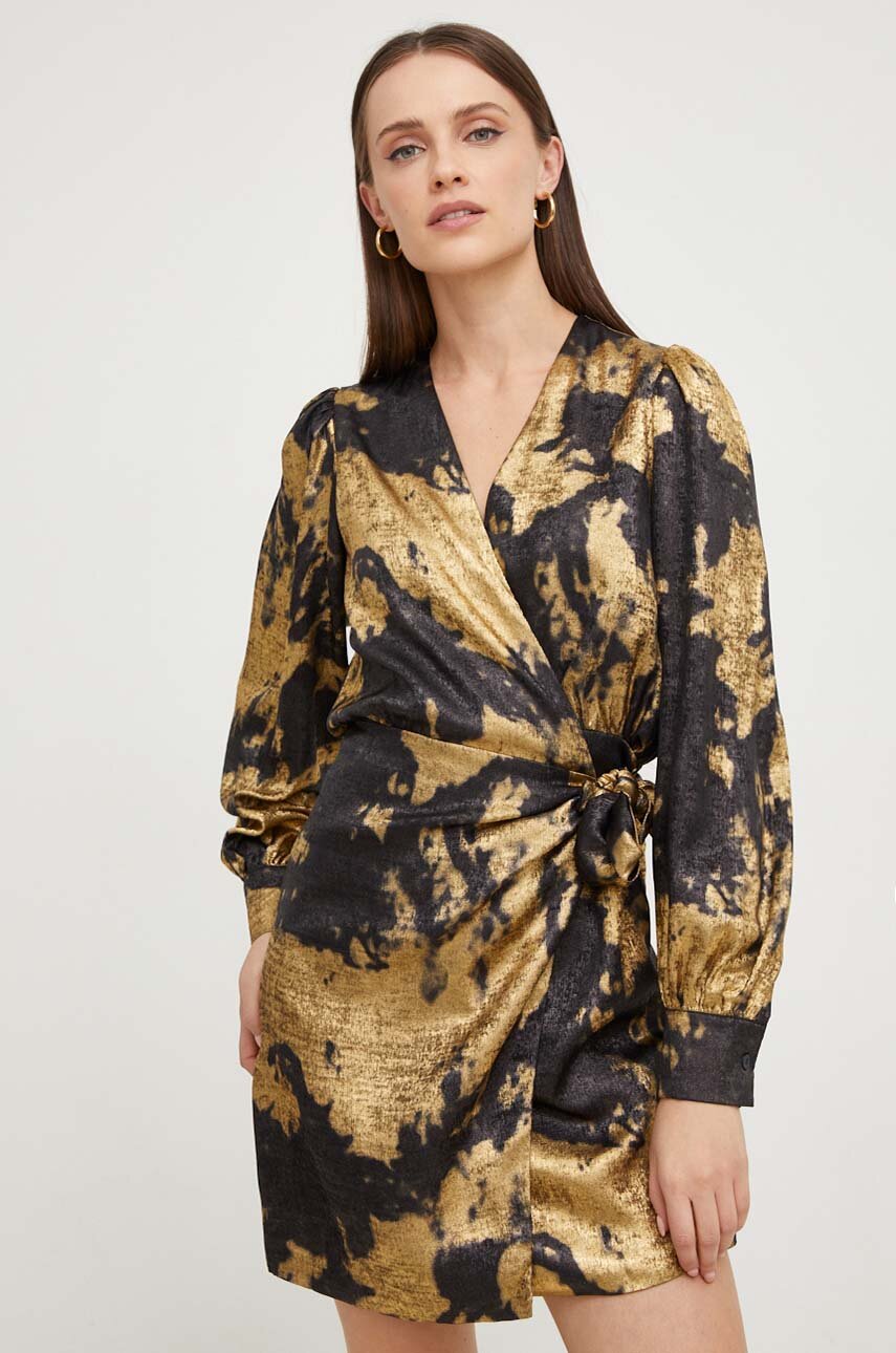 Šaty Answear Lab čierna farba, mini, áčkový strih | ANSWEAR.sk