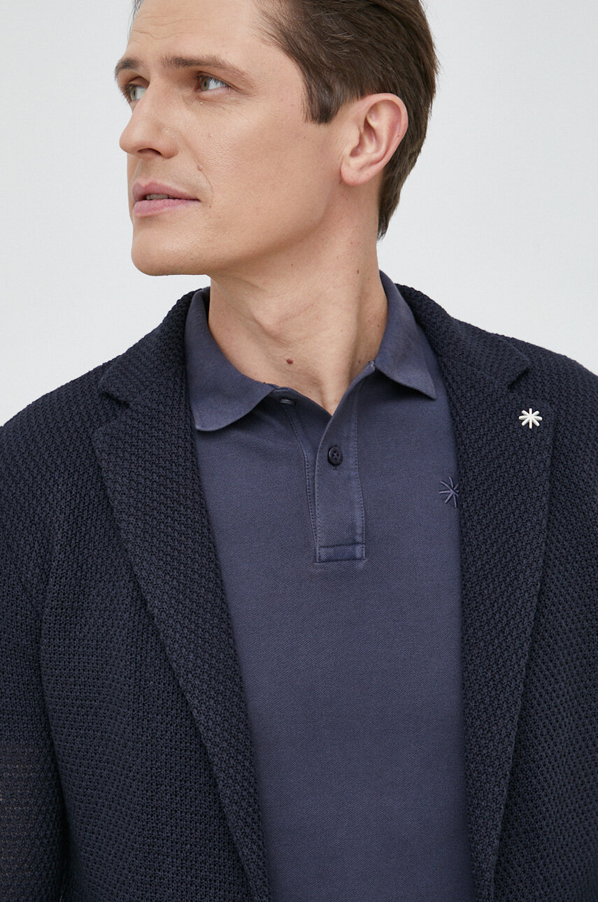 Manuel Ritz kardigan męski kolor granatowy | Answear.com