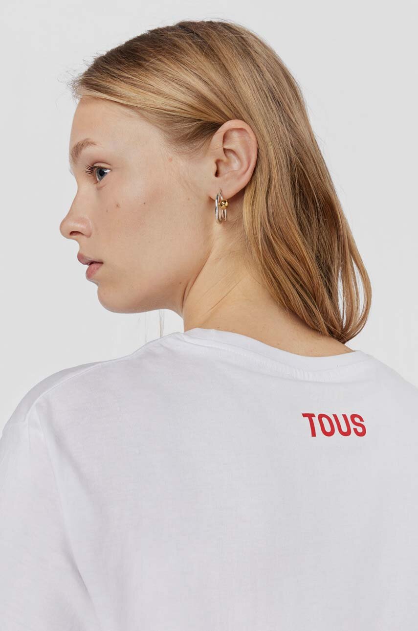 Tous t-shirt bawełniany kolor biały | Answear.com