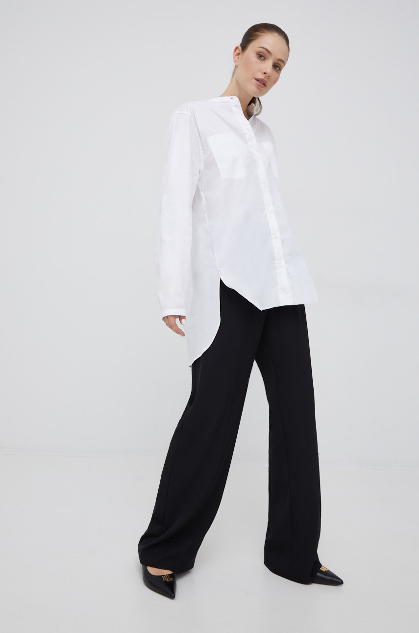 Mos Mosh koszula damska kolor biały relaxed ze stójką | Answear.com
