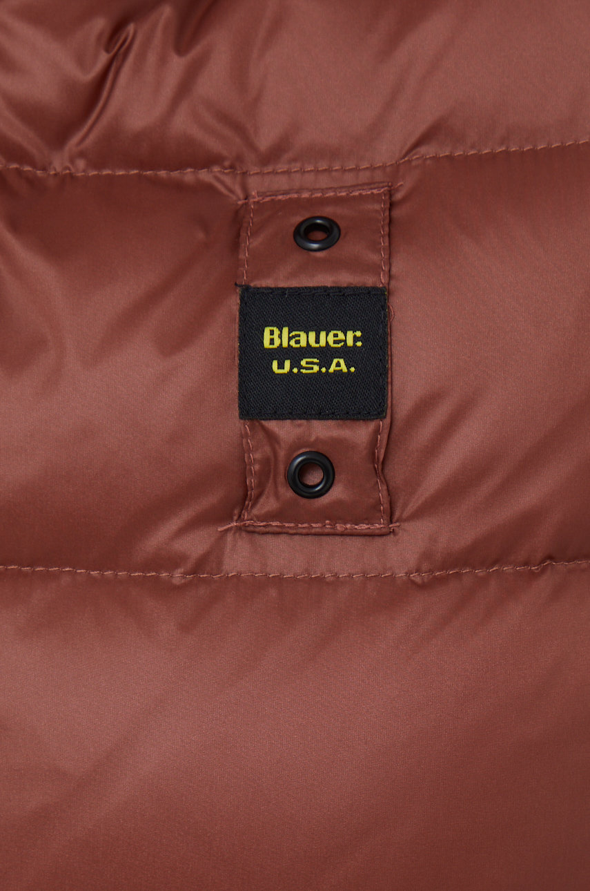 Blauer geaca de puf femei, culoarea maro, de iarna | ANSWEAR.ro
