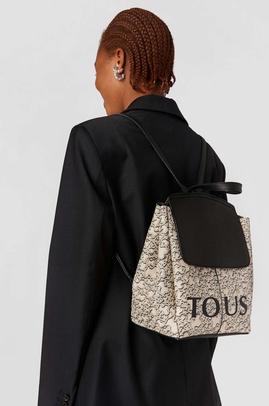 Tous plecak damski kolor beżowy duży wzorzysty | Answear.com