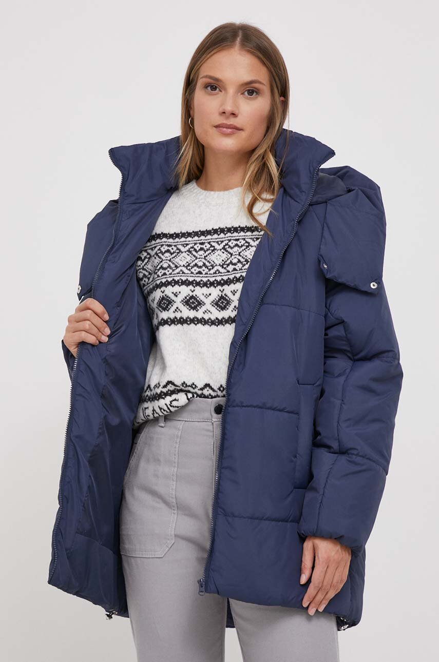 Jakna XT Studio za žene, boja: tamno plava, za prijelazno razdoblje | ANSWEAR.hr