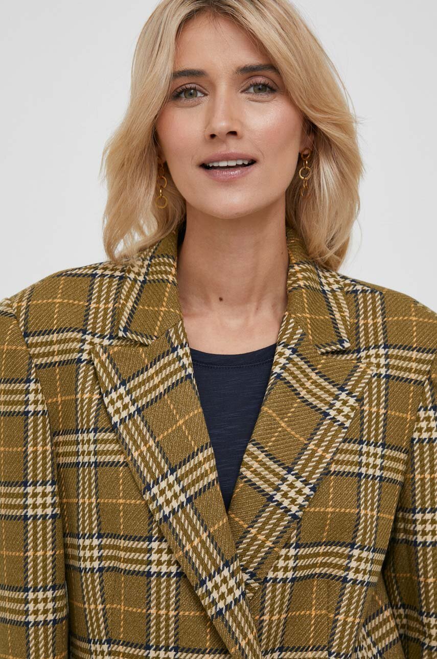 Піджак Mos Mosh колір зелений однобортний візерунок | ANSWEAR.ua