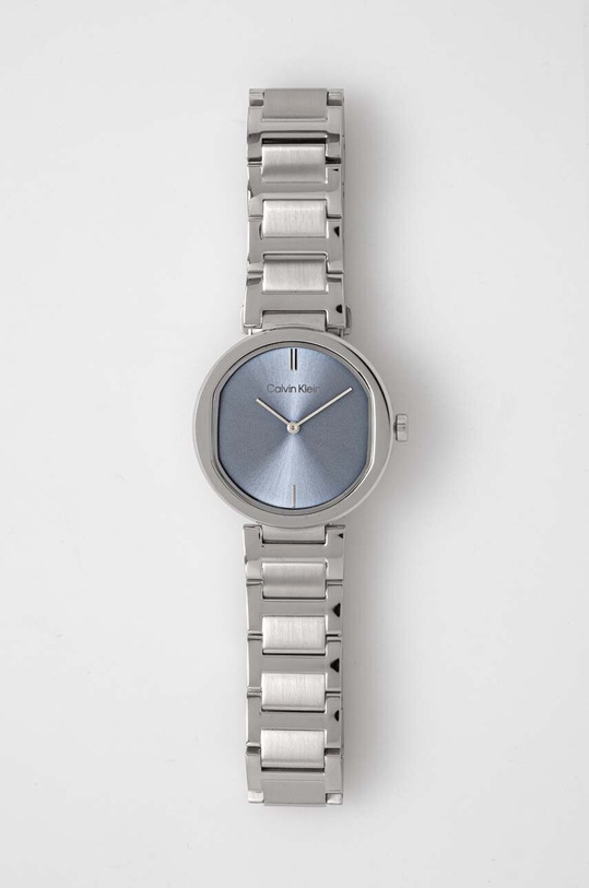 Calvin Klein zegarek damski kolor srebrny | Answear.com