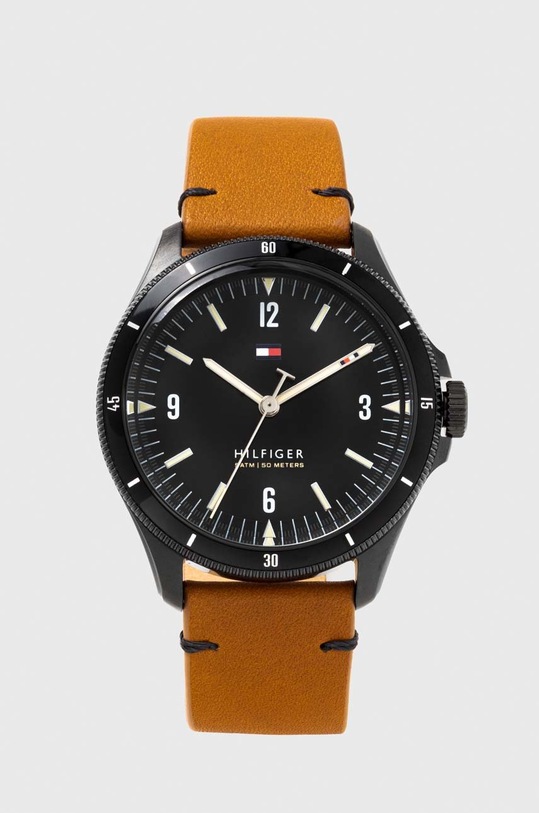 Годинник Tommy Hilfiger чоловічий колір коричневий | ANSWEAR.ua