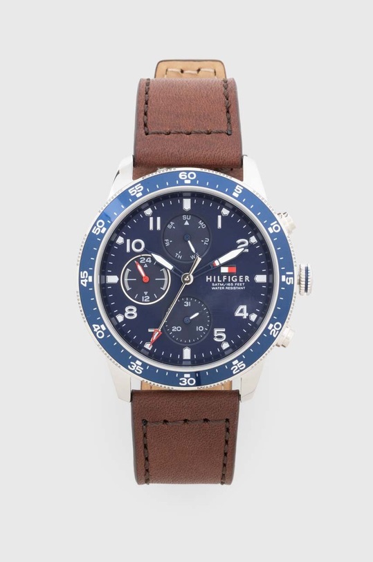 Tommy Hilfiger zegarek męski kolor brązowy | Answear.com