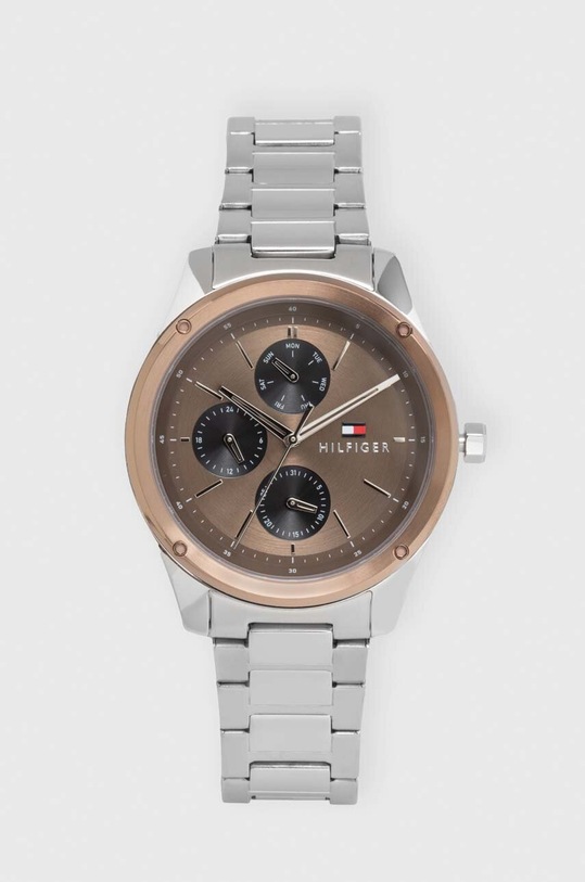 Tommy Hilfiger zegarek męski kolor srebrny | Answear.com