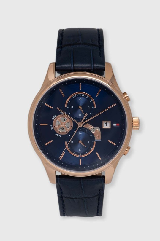 Tommy Hilfiger zegarek męski kolor granatowy | Answear.com