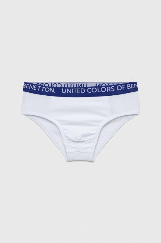 Detské slipy United Colors of Benetton 2-pak biela farba | ANSWEAR.sk