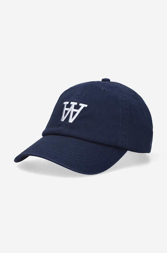 Wood Wood cotton baseball cap Eli AA navy blue color at PRM US