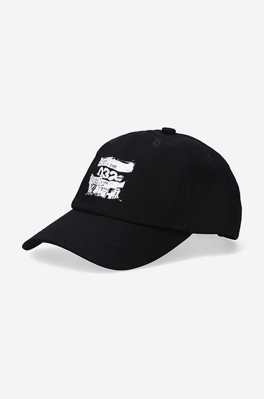 032C cotton baseball cap Barcode Cap black color at PRM US