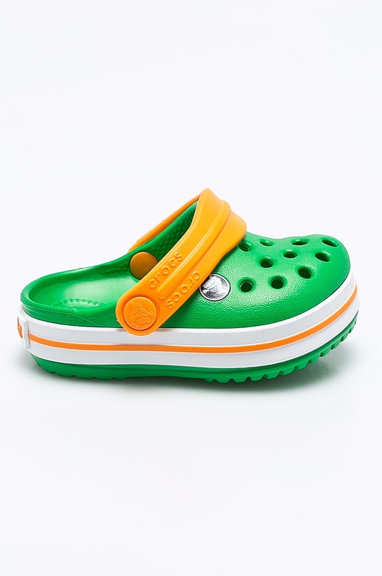 Detské šľapky Crocs CROCBAND 204537 zelená farba | ANSWEAR.sk