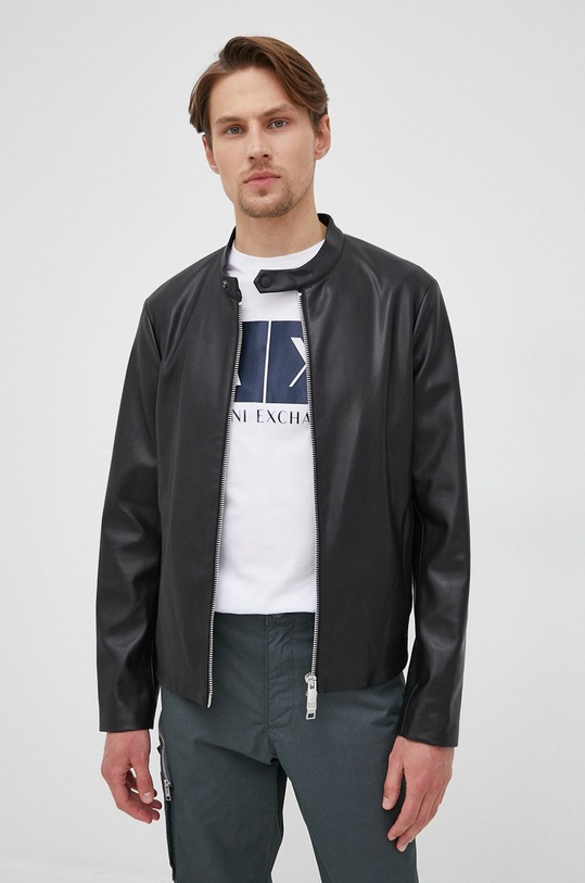 Куртка Armani Exchange мужская цвет чёрный переходная | ANSWEAR.ua