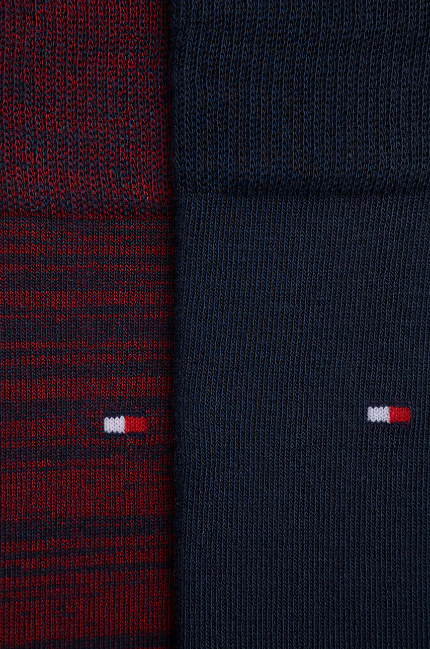 Ponožky Tommy Hilfiger 2-pak pánske, tmavomodrá farba, 371111 | ANSWEAR.sk