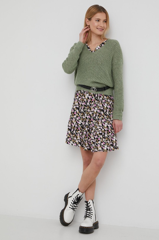 JDY sweter damski kolor zielony lekki | Answear.com