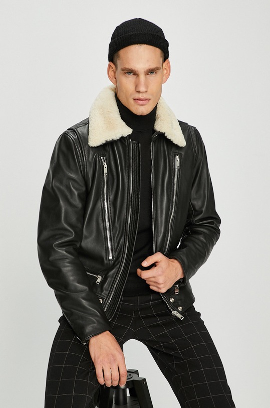 Diesel - Geaca de piele | ANSWEAR.ro