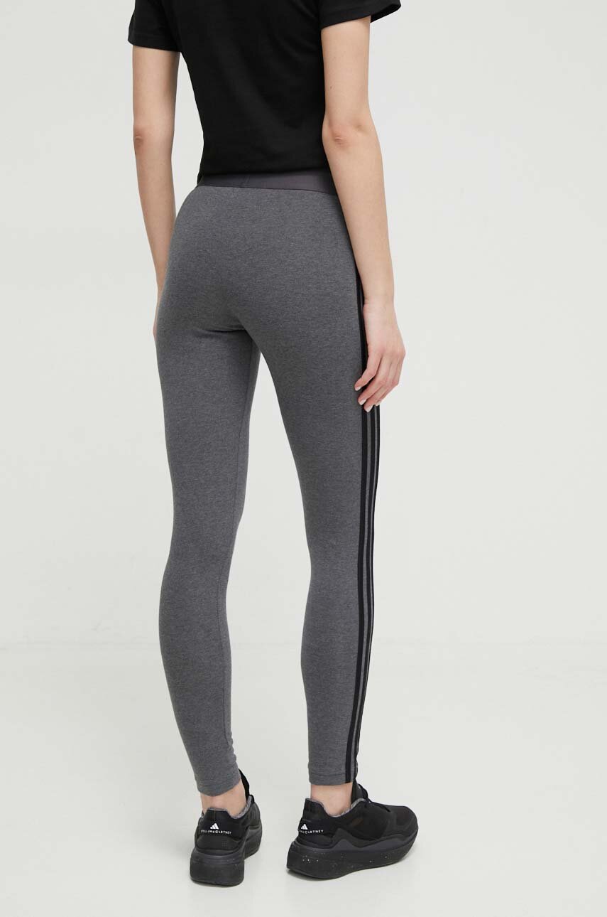 adidas legginsy Essentials damskie kolor szary gładkie GV6019 | Answear.com
