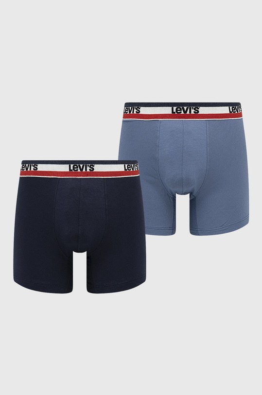 Levi's bokserki 2-pack męskie kolor niebieski 37149.0773-015 | Answear.com