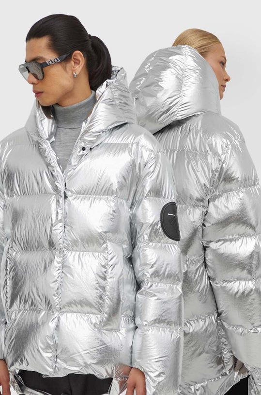 Péřová bunda MMC STUDIO Jesso Gloss, barva stříbrná | ANSWEAR.cz