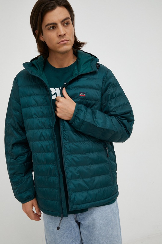 Levi's geaca barbati, culoarea verde, de tranzitie | ANSWEAR.ro