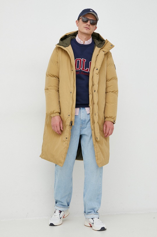 Polo Ralph Lauren geaca de puf barbati, culoarea verde, de iarna ...