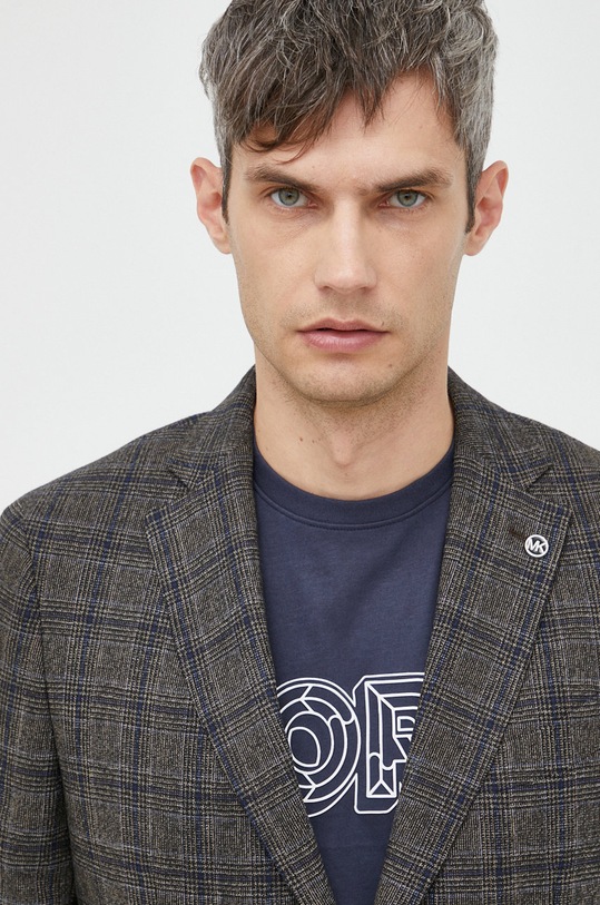 Vlnené sako Michael Kors hnedá farba | ANSWEAR.sk