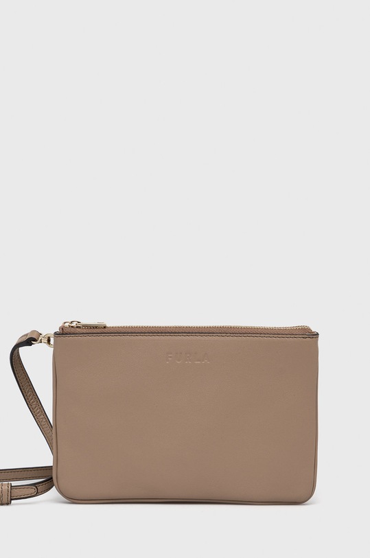 Furla poseta piele culoarea bej | ANSWEAR.ro