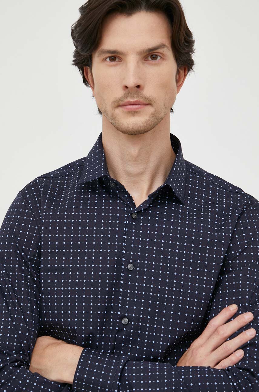 Calvin Klein ing férfi, galléros, sötétkék, slim | ANSWEAR.hu