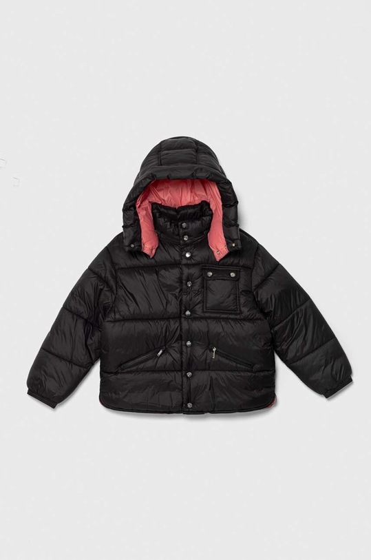 United Colors of Benetton kurtka dziecięca kolor czarny | Answear.com