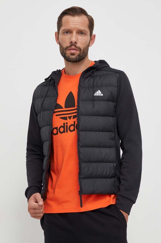 adidas kurtka puchowa męska kolor czarny przejściowa HZ4430 | Answear.com