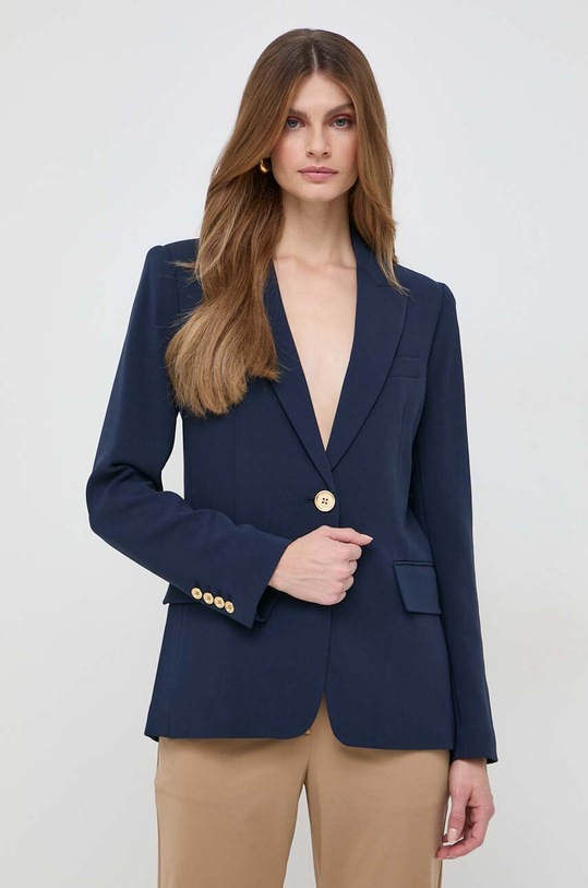 MICHAEL Michael Kors zakó sötétkék, sima, egysoros gombolású | ANSWEAR.hu