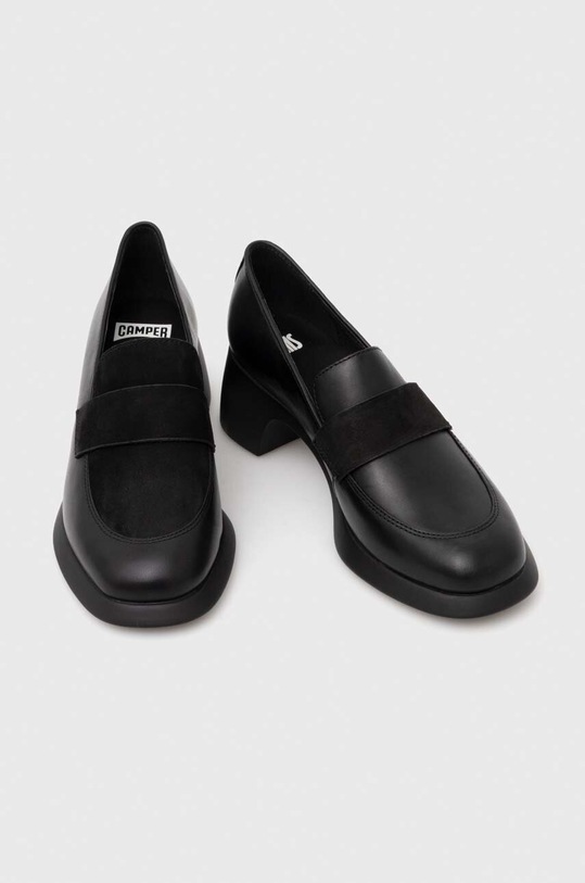 Δερμάτινα μοκασίνια Camper TWS χρώμα: μαύρο, K201075.004 | Answear.gr
