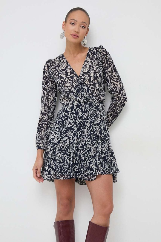 Morgan sukienka ROLCA kolor granatowy mini rozkloszowana | Answear.com