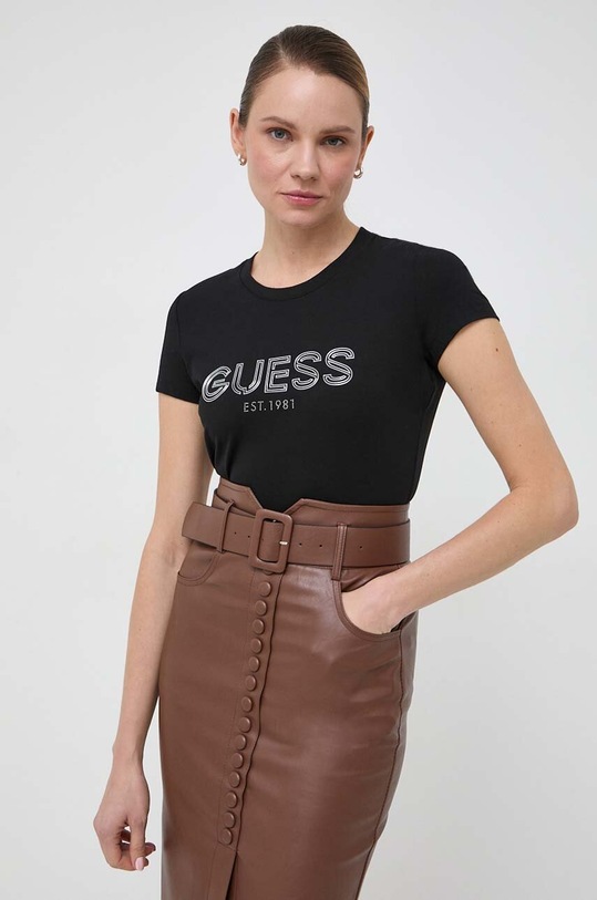 Guess t-shirt BOLD damski kolor czarny W4RI29 J1314 | Answear.com