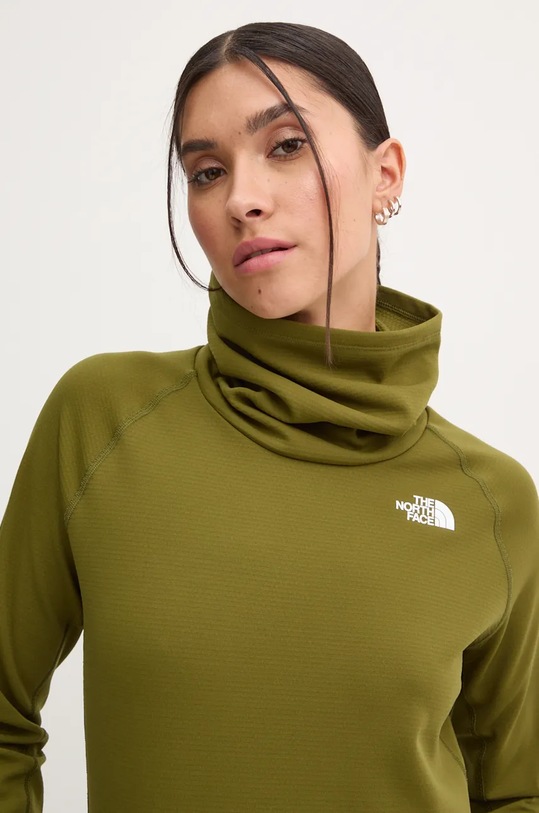 The North Face longsleeve funkcyjny Baselayer Dragline kolor zielony ...