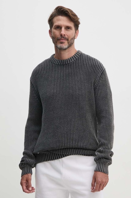 Alpha Industries sweter bawełniany kolor szary 138402 | Answear.com