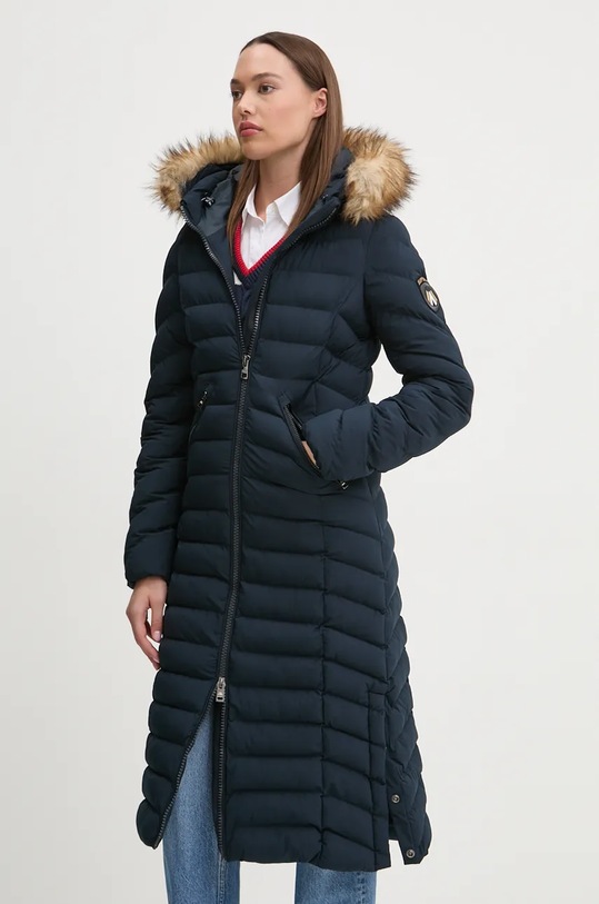 Superdry kurtka damska kolor granatowy zimowa W5011790A-98T | Answear.com