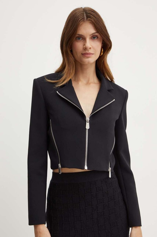 Pinko marynarka kolor czarny jednorzędowa gładka 104067 A20A | Answear.com