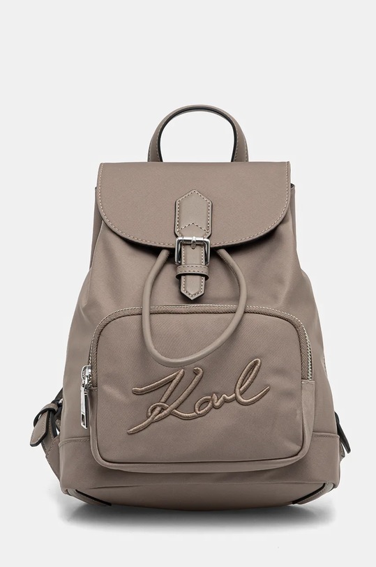 Рюкзак Karl Lagerfeld жіночий колір сірий малий однотонний 245W3032 ...