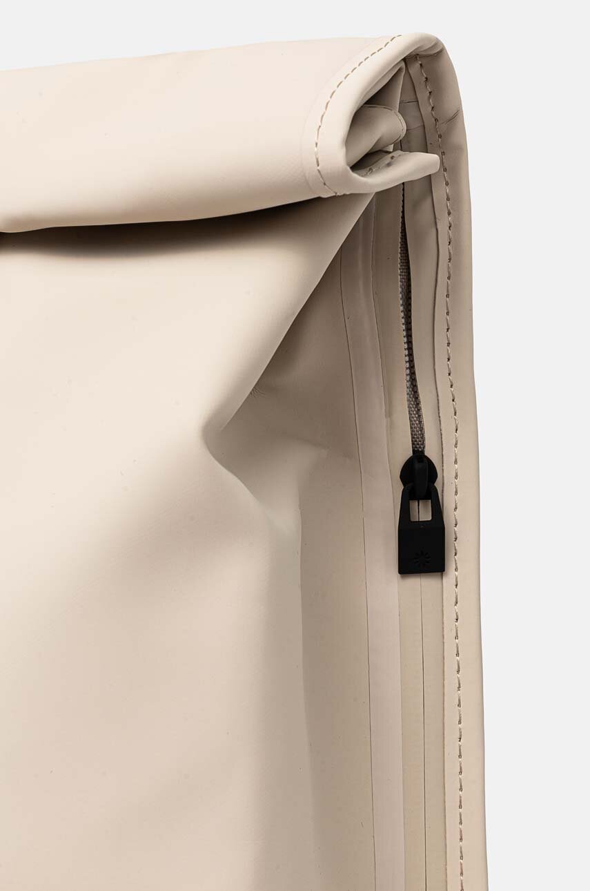 Rains plecak Rolltop Rucksack W3 kolor beżowy duży gładki 13320-26 ...