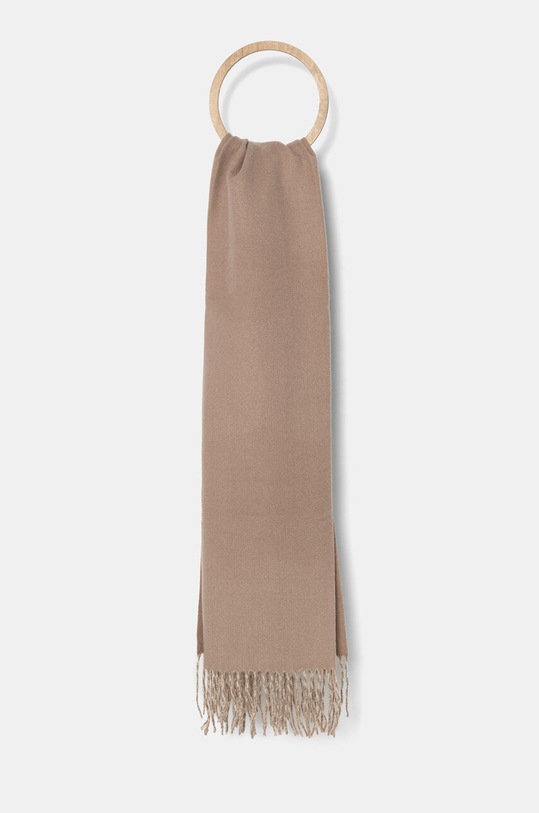 Liu Jo fular femei, culoarea bej, neted, 2F4008 T0300 | ANSWEAR.ro