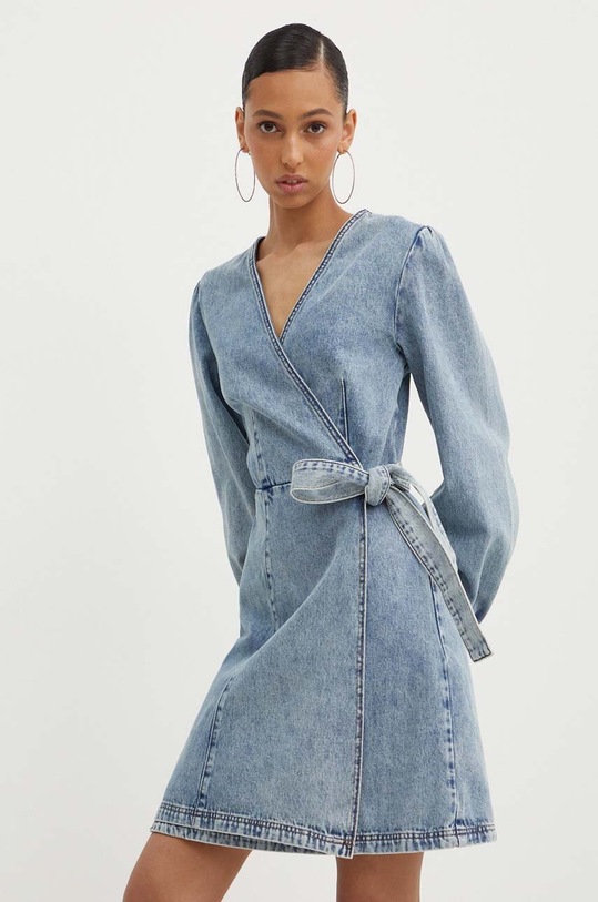 HUGO rochie jeans mini, evazati, 50519916 | ANSWEAR.ro